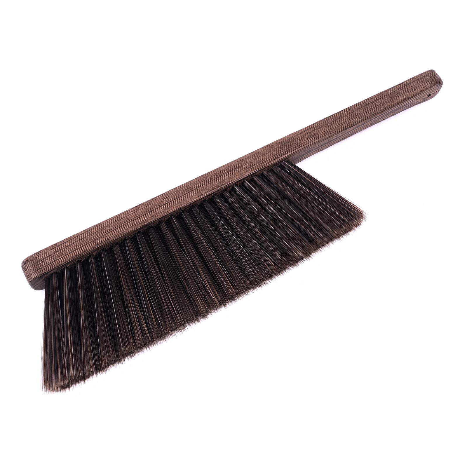 Hand Broom Cleaning Brushes-Soft Bristles Dusting Brush for Cleaning Car/Bed/Couch/Draft/Garden/Furniture/Clothes,Wooden Handle