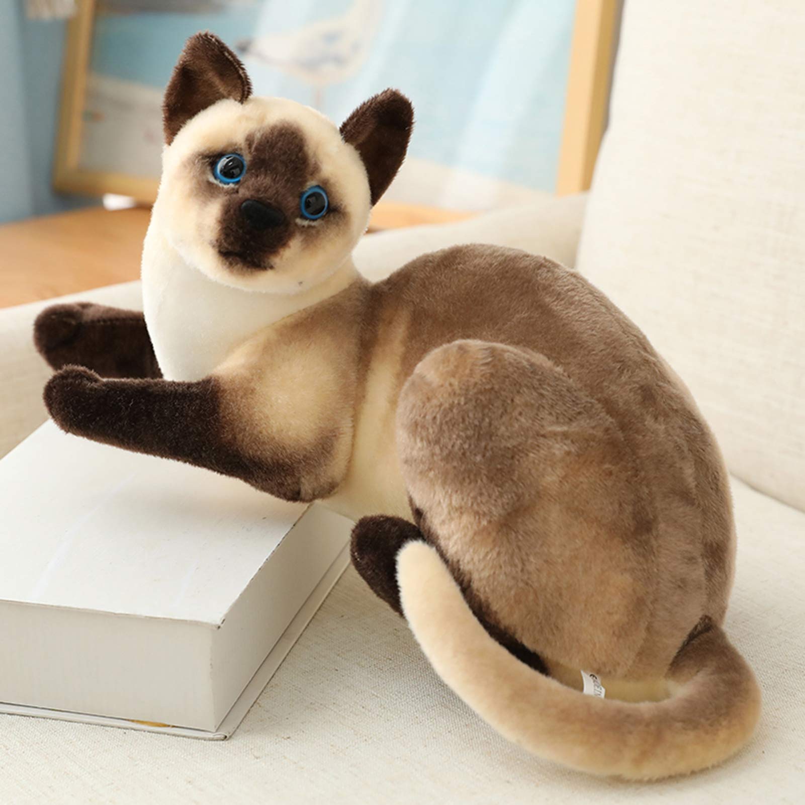 BARMI Cat Plush Cat Stuffed Animal Stuffed Cat Plushies Lifelike Cat Pillow Realistic Stuffed Cat 30cm/12inch