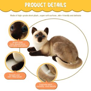 BARMI Cat Plush Cat Stuffed Animal Stuffed Cat Plushies Lifelike Cat Pillow Realistic Stuffed Cat 30cm/12inch