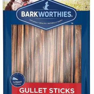 Barkworthies Beef Gullet Sticks for Dogs - 2 pk of 12 - Improved Natural Chewy Grain Free Dog Treats - Long Lasting Dog Chew - Dental Dog Treats for Healthy Teeth for Healthy Bones & Joints, E-Book