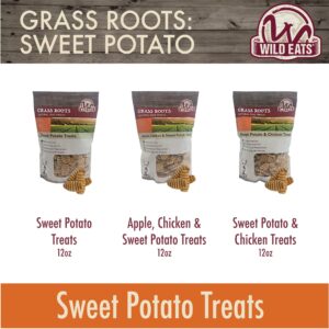 Wild Eats Sweet Potato & Chicken Treats for Dogs–12 oz. (Low Calorie, Low Fat Alternative to Traditional Dog Biscuits, Dog Cookies, and Dog Bones) Healthy Dog Treats Perfect Training Treats for Dogs