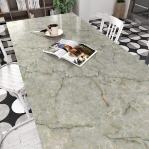 Green Marble Contact Paper for Countertops Waterproof Granite Marble Peel and Stick Wallpaper Decorative Contact Paper Vinyl for Kitchen Cabinets Green Marble Wall Paper for Backsplash 15.8" x 78.7"