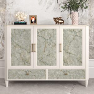 Green Marble Contact Paper for Countertops Waterproof Granite Marble Peel and Stick Wallpaper Decorative Contact Paper Vinyl for Kitchen Cabinets Green Marble Wall Paper for Backsplash 15.8" x 78.7"