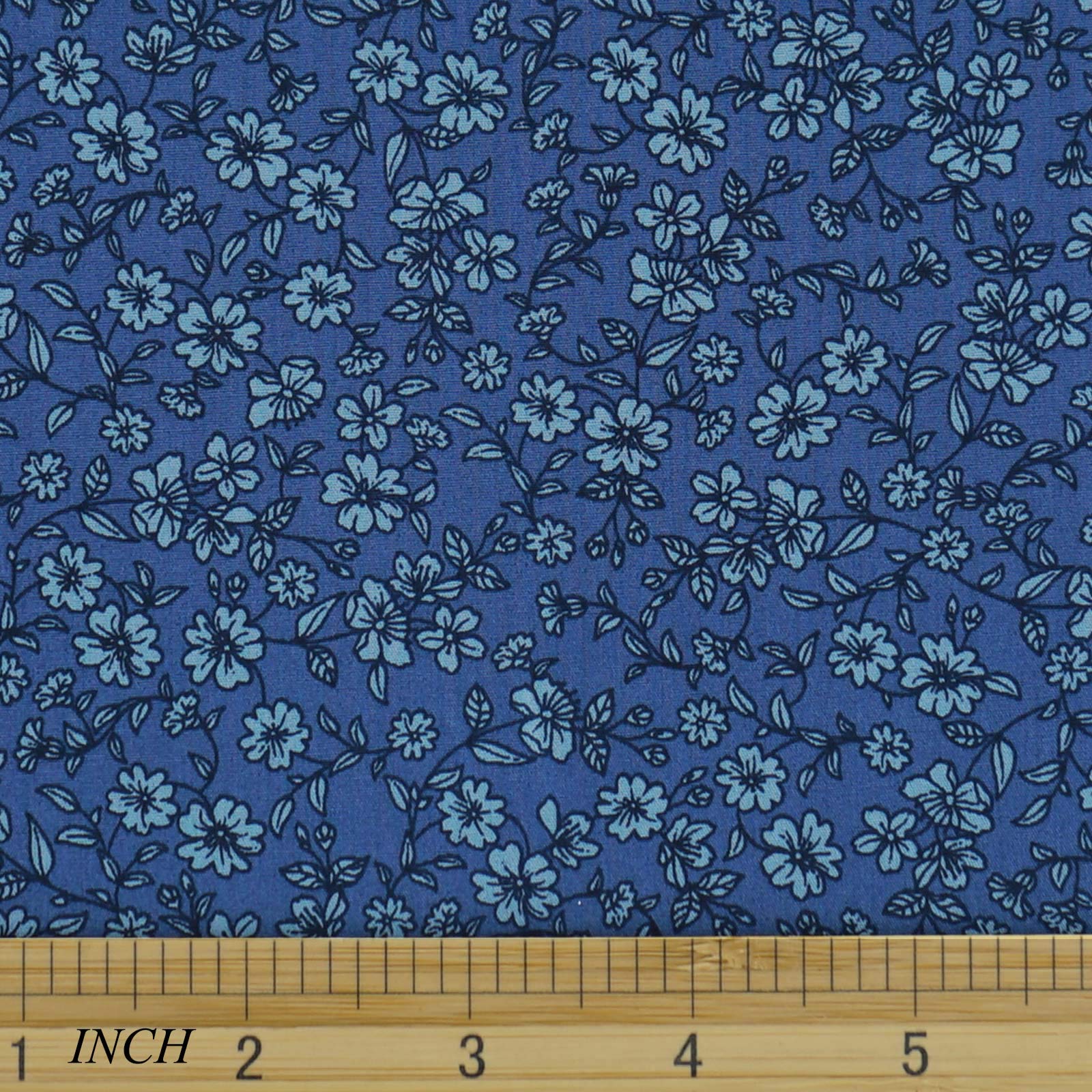 Master FAB -100% Cotton Fabric by The Yard for Sewing DIY Crafting Fashion Design Printed Floral(Spring Flowers Blue)