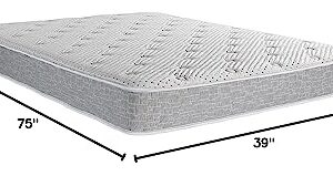 Tulo by Mattress Firm | 8 INCH Memory Foam Plus Coil Support Hybrid Mattress | Bed-in-A-Box | Firm Comfort | Twin