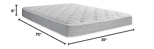 Tulo by Mattress Firm | 8 INCH Memory Foam Plus Coil Support Hybrid Mattress | Bed-in-A-Box | Firm Comfort | Twin