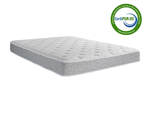 Tulo by Mattress Firm | 8 INCH Memory Foam Plus Coil Support Hybrid Mattress | Bed-in-A-Box | Firm Comfort | Full