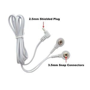 2.35mm Shielded Tens Unit Lead Wires Electrode Pad Cables