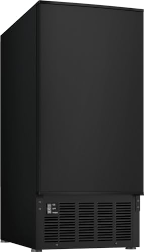 EdgeStar IB450BL 50 Lb. 15 Inch Wide Undercounter Clear Ice Maker - Black Stainless Steel