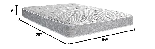 Tulo by Mattress Firm | 8 INCH Memory Foam Plus Coil Support Hybrid Mattress | Bed-in-A-Box | Firm Comfort | Full