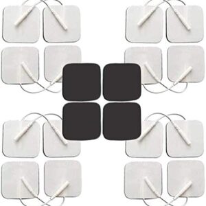 20 PCS Electrodes Pad, 2"x2" TENS Unit Replacement Pads,Compatible with EMS Muscle Stimulator Massager, Excellent Conducting Pads Long Lasting Pads