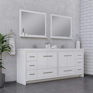 Alya Bath Sortino Bathrrom Vanity, White