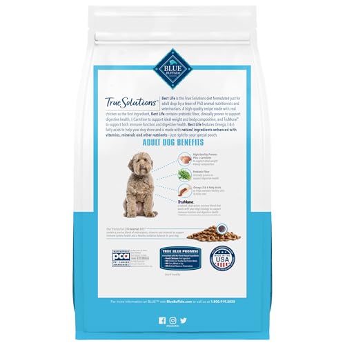 Blue Buffalo True Solutions Best Life Natural Dry Food for Adult Dogs, Chicken, 11-lb. Bag