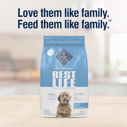 Blue Buffalo True Solutions Best Life Natural Dry Food for Adult Dogs, Chicken, 4-lb Bag