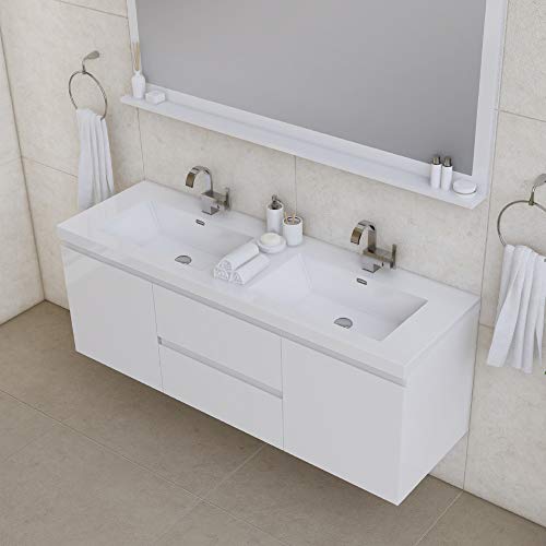 Alya Bath Paterno Bathroom Vanity, White