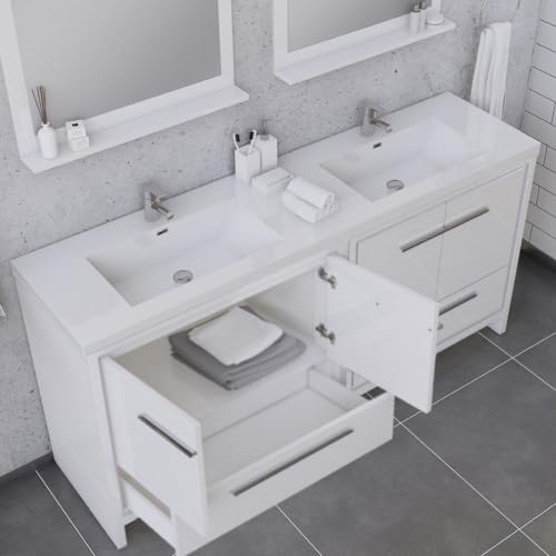 Alya Bath Sortino Bathroom Vanity, White