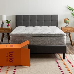 Tulo by Mattress Firm | 12 INCH Memory Foam Plus Coil Support Hybrid Mattress | Bed-in-A-Box | Plush Comfort | Queen