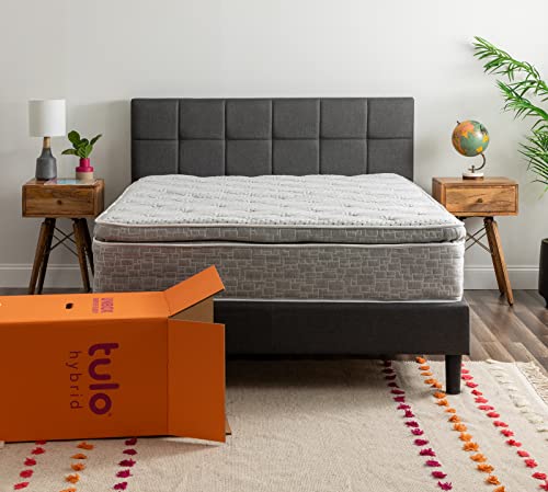 Tulo by Mattress Firm | 12 INCH Memory Foam Plus Coil Support Hybrid Mattress | Bed-in-A-Box | Plush Comfort | Queen