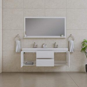 Alya Bath Paterno Bathroom Vanity, White