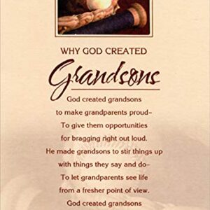 Designer Greetings Why God Created Grandsons Religious Grandson Birthday Card