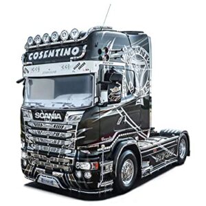 Italeri 3952S - 1:24 Scania R730 Streamline Show Truck, Model Making, Kit, Stand Model Making, Crafts, Hobby, Gluing, Plastic Kit, Detailed, Unisex Adults, Black