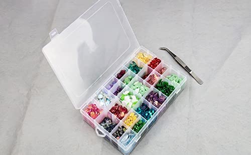 Yinpecly Component Storage Box 200x130x45mm Adjustable Divider 8 Grids Removable Compartment PP Organizer for Jewelry Beads Earring Container Tool Fishing Hook Small Accessories 1Pcs