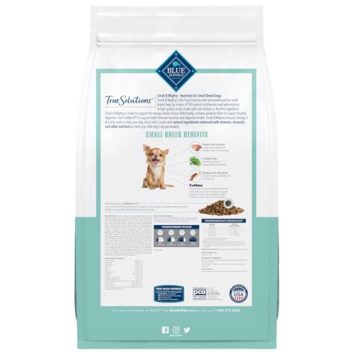 Blue Buffalo True Solutions Small & Mighty Natural Dry Food for Adult Small Breed Dogs, Chicken, 11-lb Bag