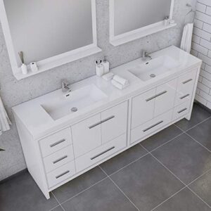 Alya Bath Sortino Bathrrom Vanity, White