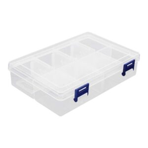 yinpecly component storage box 200x130x45mm adjustable divider 8 grids removable compartment pp organizer for jewelry beads earring container tool fishing hook small accessories 1pcs