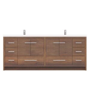 alya bath sortino bathroom vanity, rosewood