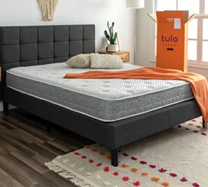 tulo by mattress firm | 8 inch memory foam plus coil support hybrid mattress | bed-in-a-box | firm comfort | full