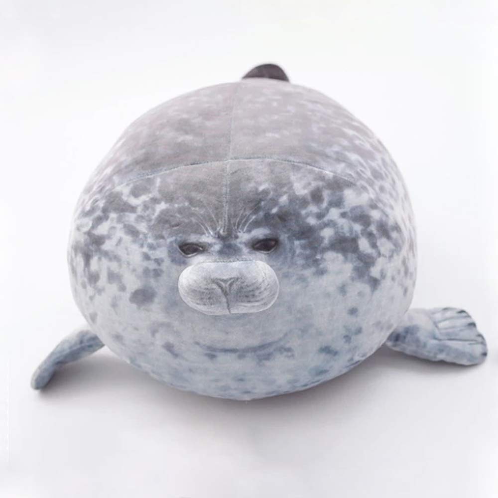 YOZATIA Chubby Blob Seal Pillow, Giant Stuffed Animals Hugging Pillow, Anime Plushies Cute Pillows Large(23.6 in)