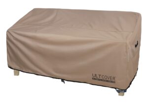 ultcover waterproof outdoor deep seat sofa bench cover 90w x 40d x 35h inch patio furniture couch cover