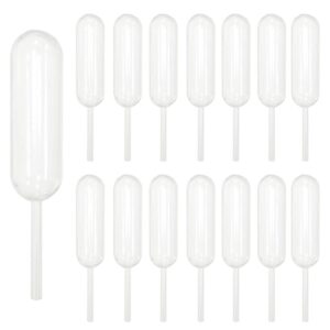 cupcakes pipettes, 100pcs 4ml clear plastic transfer liquid dropper pipettes, suitable for chocolate or strawberries cupcakes, ice cream, mini cakes, waffles, children's painting, kitchen supplies