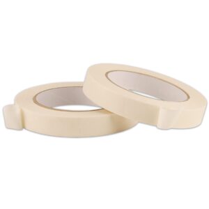 lichamp masking tape 3/4 inch, 2 pack general purpose masking tape, white masking paper for painting, arts, crafts, 3/4 inch x 55 yards x 2 rolls (110 total yards)