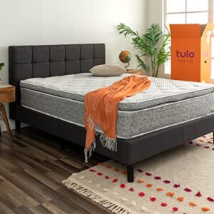 Tulo by Mattress Firm | 12 INCH Memory Foam Plus Coil Support Hybrid Mattress | Bed-in-A-Box | Plush Comfort | Queen