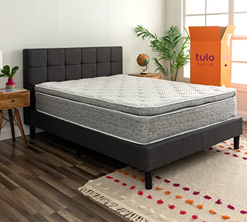 Tulo by Mattress Firm | 12 INCH Memory Foam Plus Coil Support Hybrid Mattress | Bed-in-A-Box | Firm Comfort | Twin XL