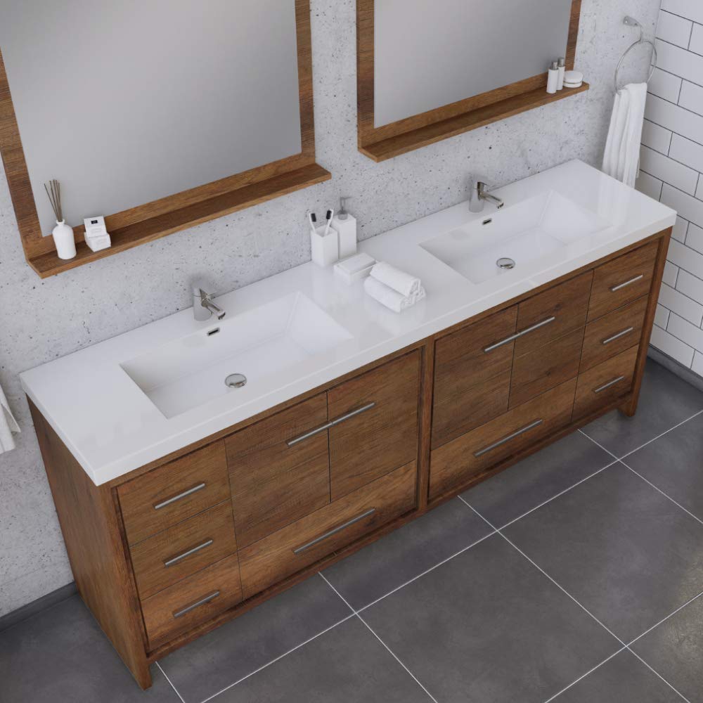 Alya Bath Sortino Bathroom Vanity, Rosewood