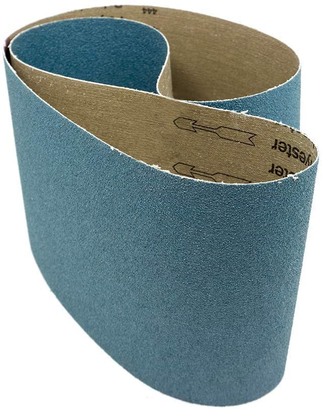 Benchmark Abrasives 6 x 48 Inch Sanding Belts with Zirconia Grains, Sand Paper for Metal Grinding, Sanding, Knife Polishing, Surface Blending Belt Sander Paper Belt for Woodworking (2 Pack), 60 Grit