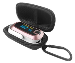 dailyu travel case for mibest oled finger pulse oximeter rose gold(case only)