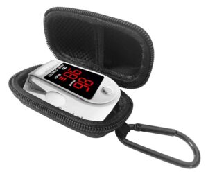 dailyu travel case for facelake fl400 pulse oximeter white(case only)