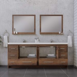 Alya Bath Sortino Bathroom Vanity, Rosewood