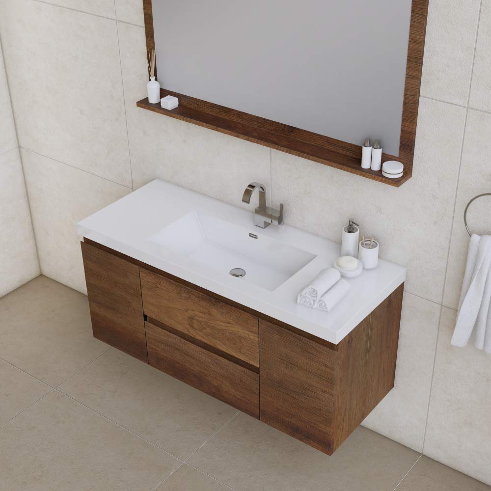 Alya Bath Paterno Bathroom Vanity, White