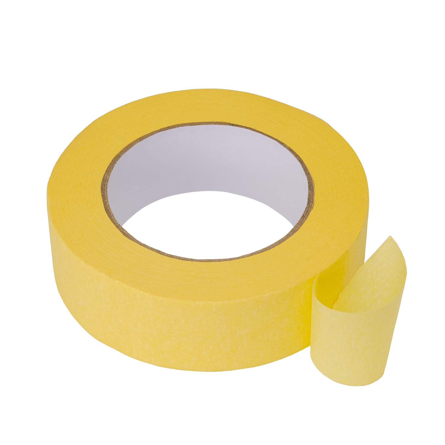 Lichamp 36mm x 55m Yellow Automotive Masking Tape for Painting, Auto Body Masking Tape for Car Detailing, Yellow Painters Tape 1.4 inch x 60 Yards