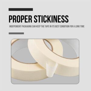 Lichamp Masking Tape 3/4 inch, 2 Pack General Purpose Masking Tape, White Masking Paper for Painting, Arts, Crafts, 3/4 inch x 55 Yards x 2 Rolls (110 Total Yards)