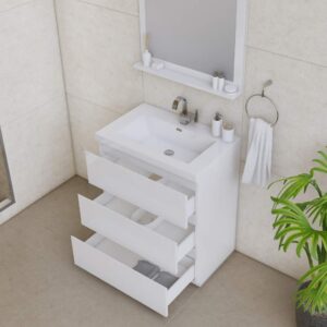 Alya Bath Paterno Bathroom Vanity, White