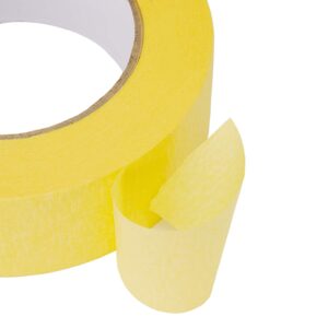 Lichamp 36mm x 55m Yellow Automotive Masking Tape for Painting, Auto Body Masking Tape for Car Detailing, Yellow Painters Tape 1.4 inch x 60 Yards