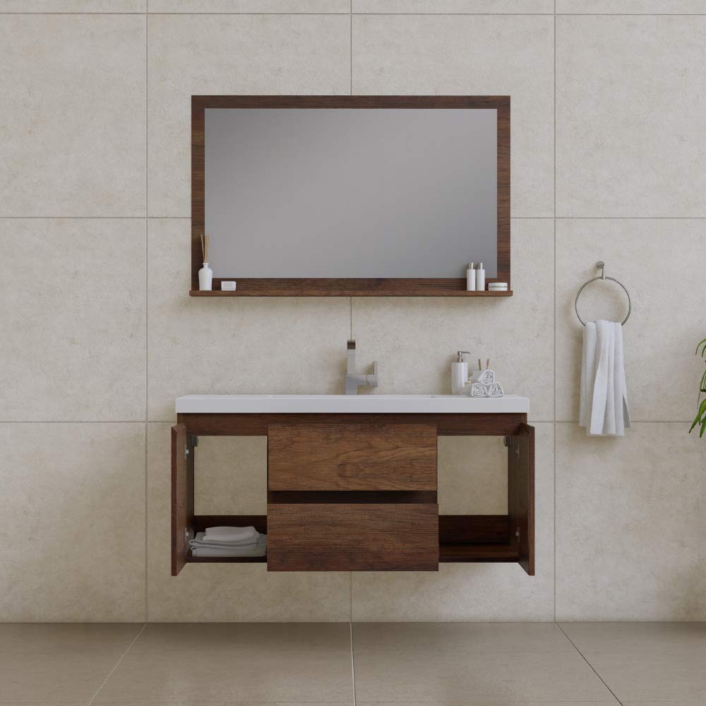 Alya Bath Paterno Bathroom Vanity, White