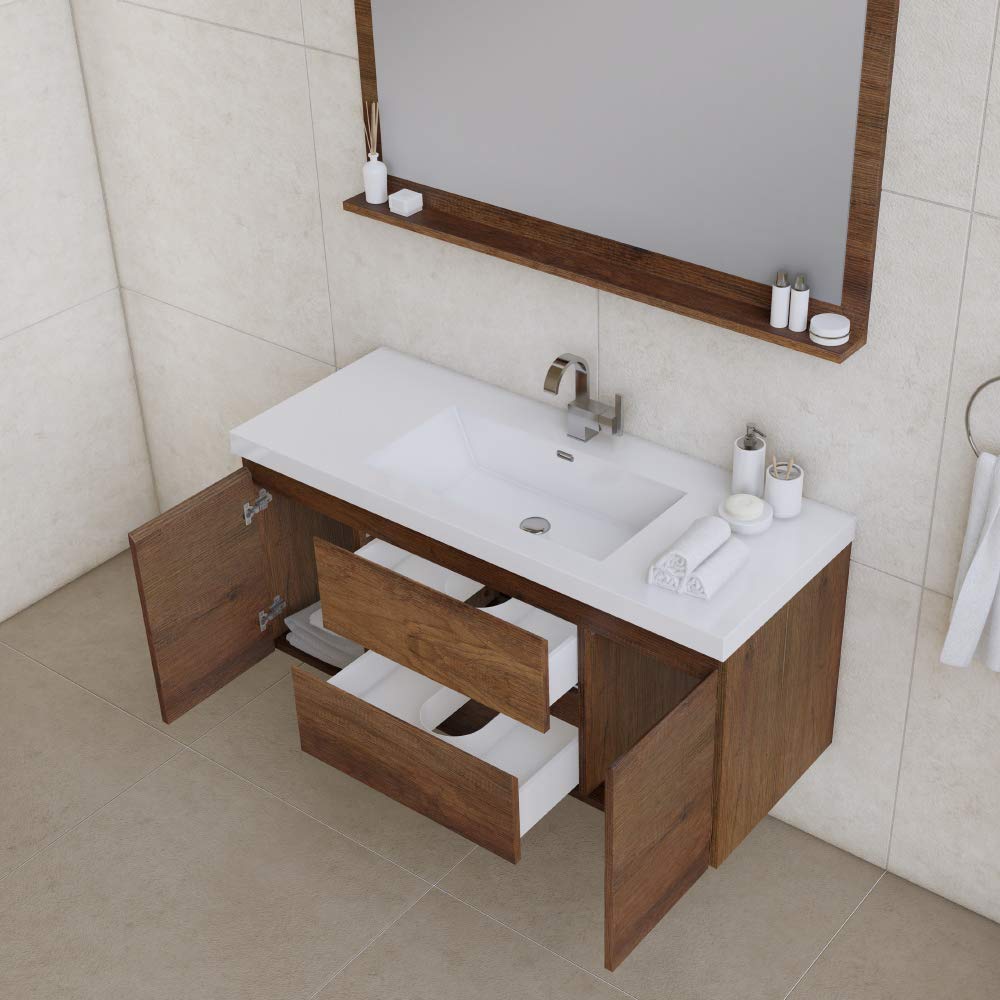 Alya Bath Paterno Bathroom Vanity, White