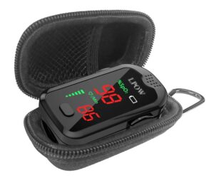 dailyu travel case for lpow pulse oximeter fingertip oxygen saturation monitor(case only)